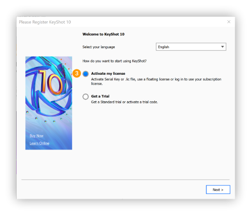 KeyShot Pro Floating Installation